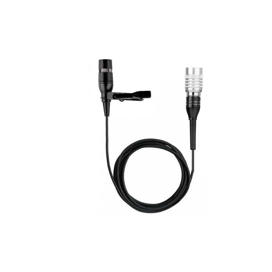 Black Lavalier Microphone, Cardidid Condenser Clip-on Mic for Audio ...