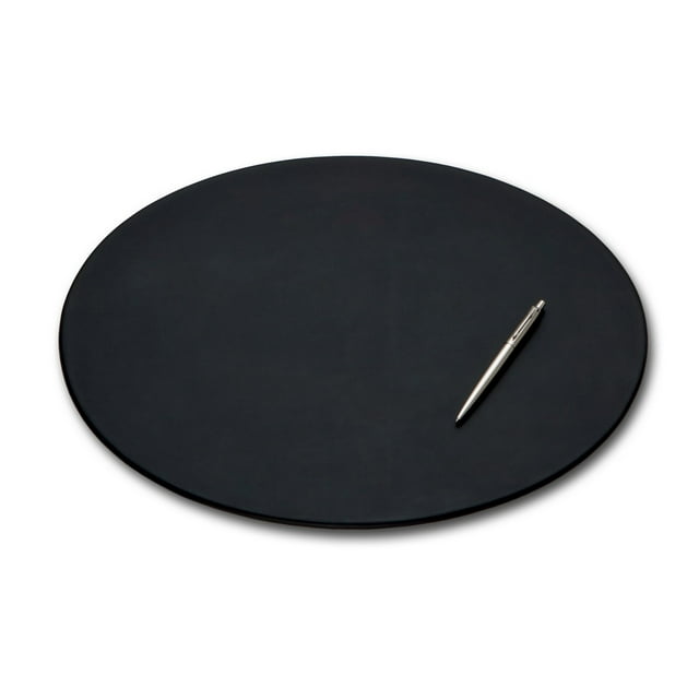 Black Leather 17 x 14 Oval Conference Pad - Walmart.com
