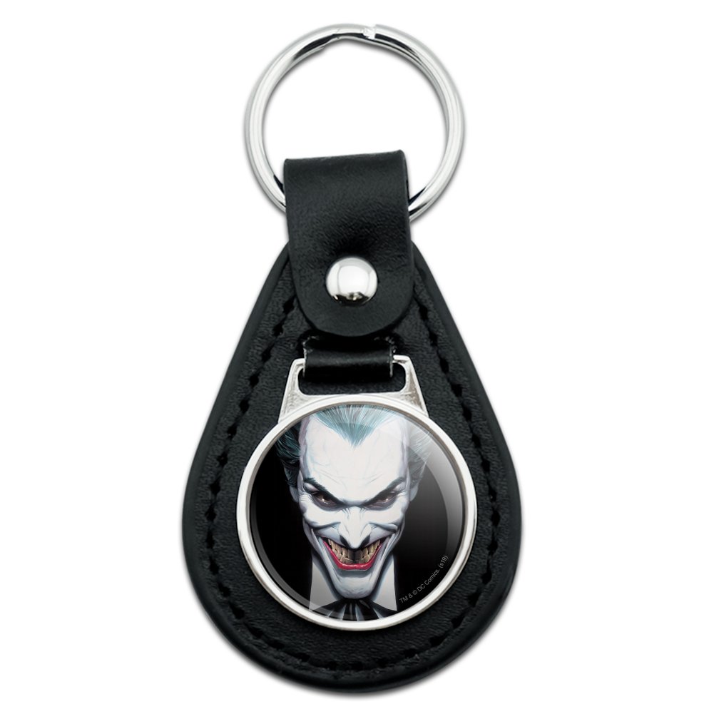 Black Leather Batman Alex Ross Joker Head Keychain - Walmart.com