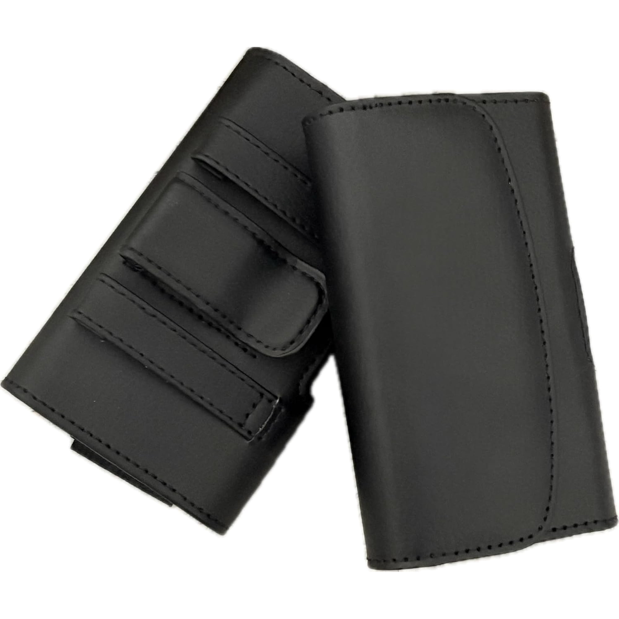 Black Leather Horizontal Belt Loop Waist Case Compatible with Consumer ...