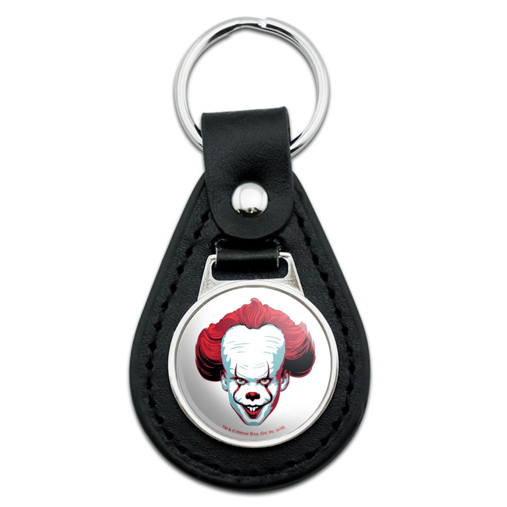 Black Leather IT Pennywise Come Home Keychain - Walmart.com