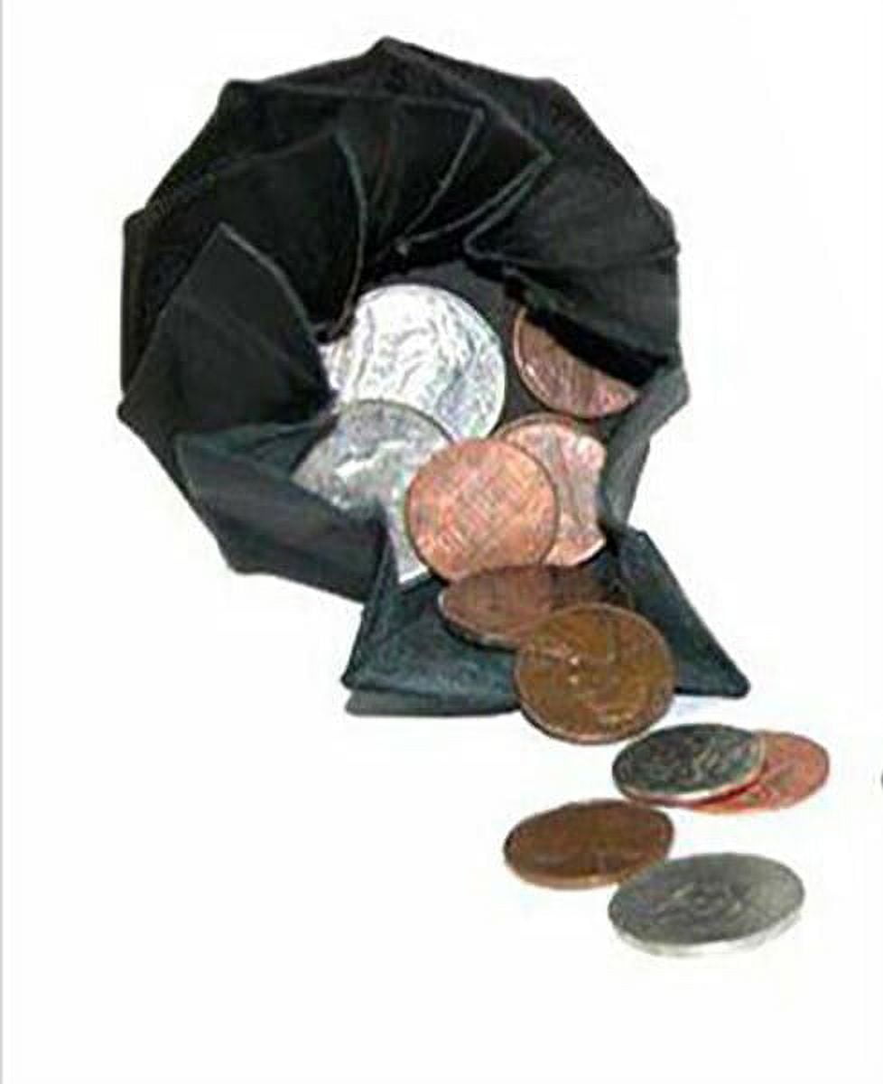 Black Leather Men's Squeeze Open Coin Change Holder Front Pocket ...