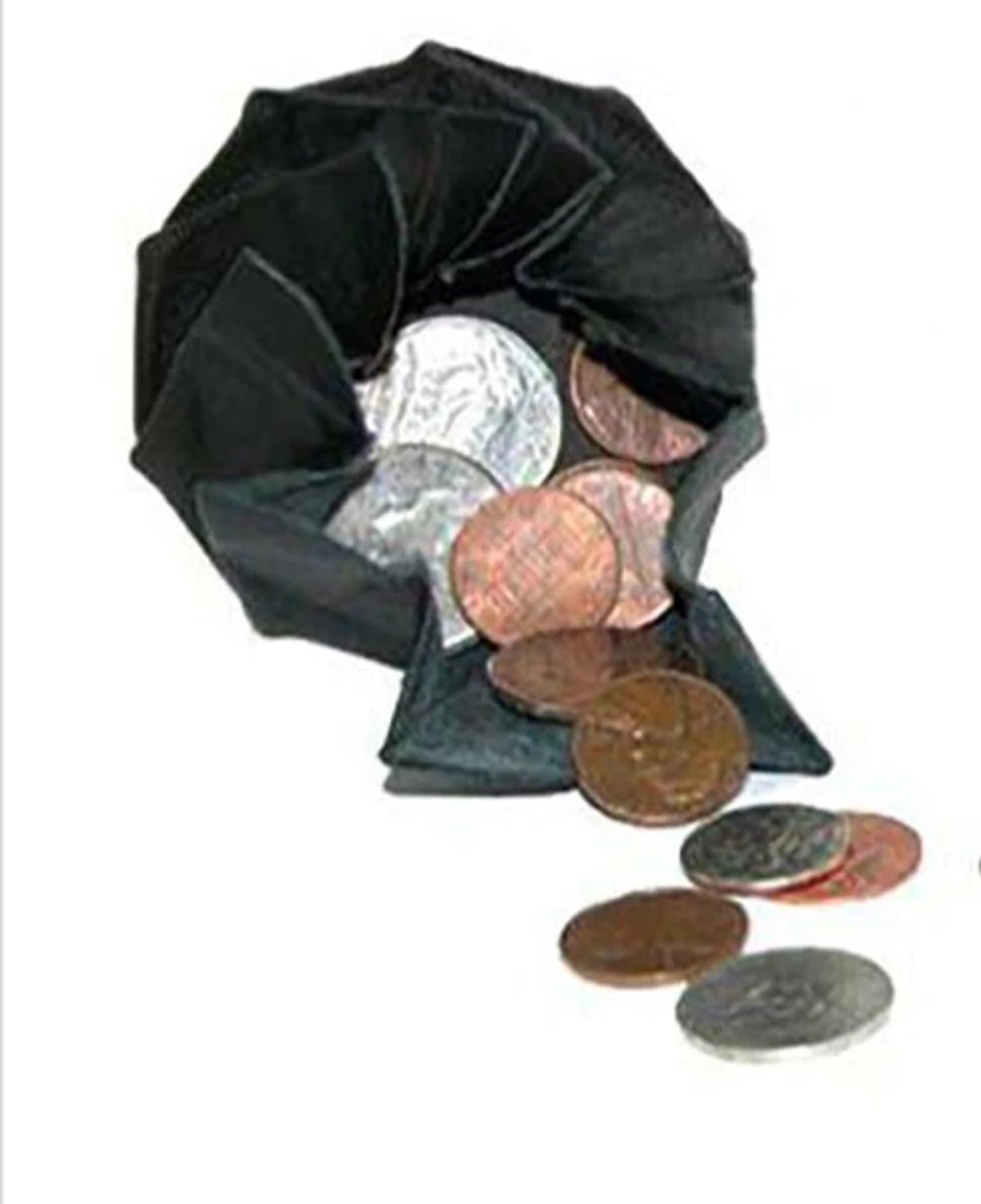 Black Leather Men's Squeeze Open Coin Change Holder Front Pocket ...