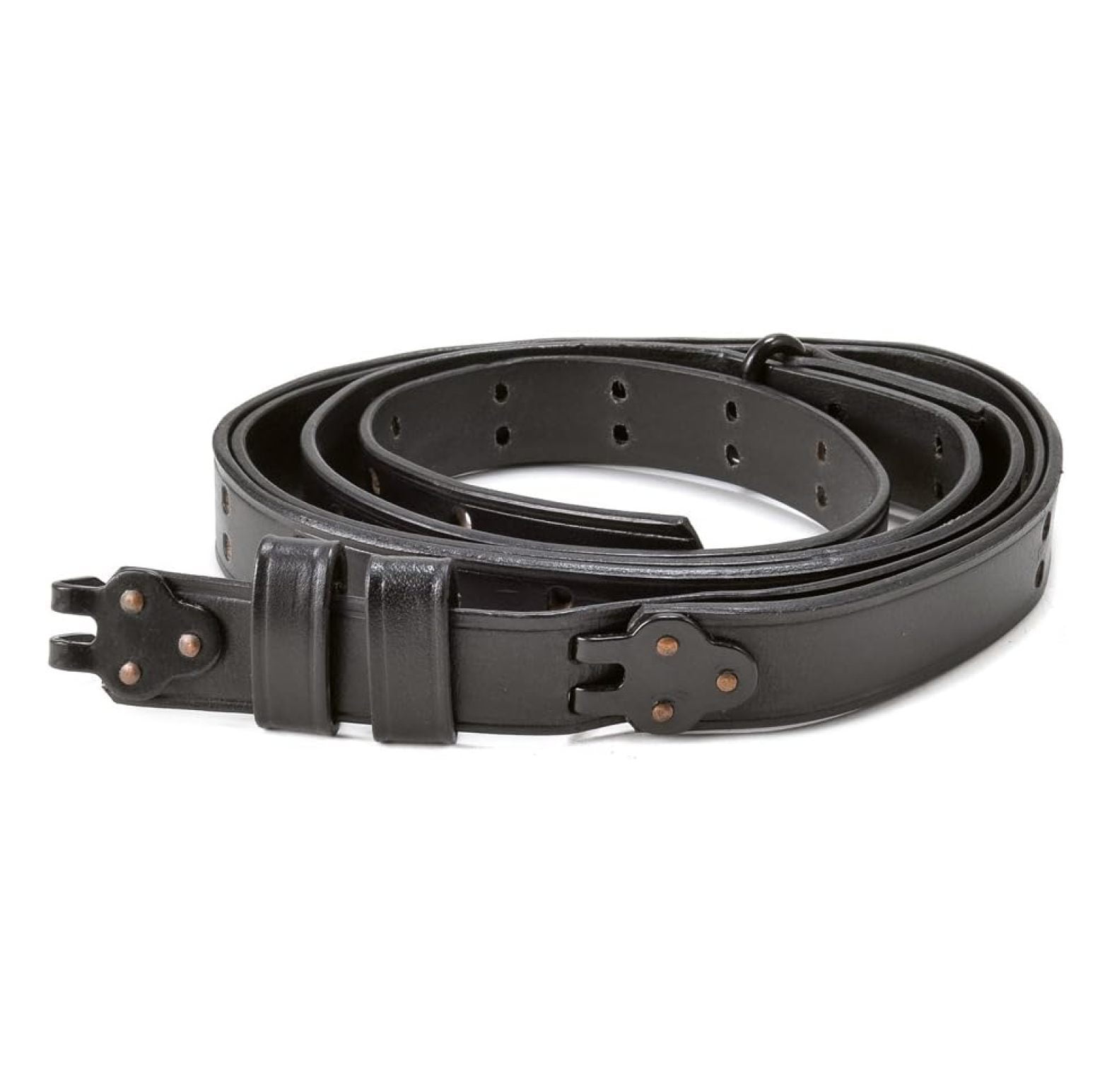 Black Leather Military Rifle Sling 1" Wide - Walmart.com