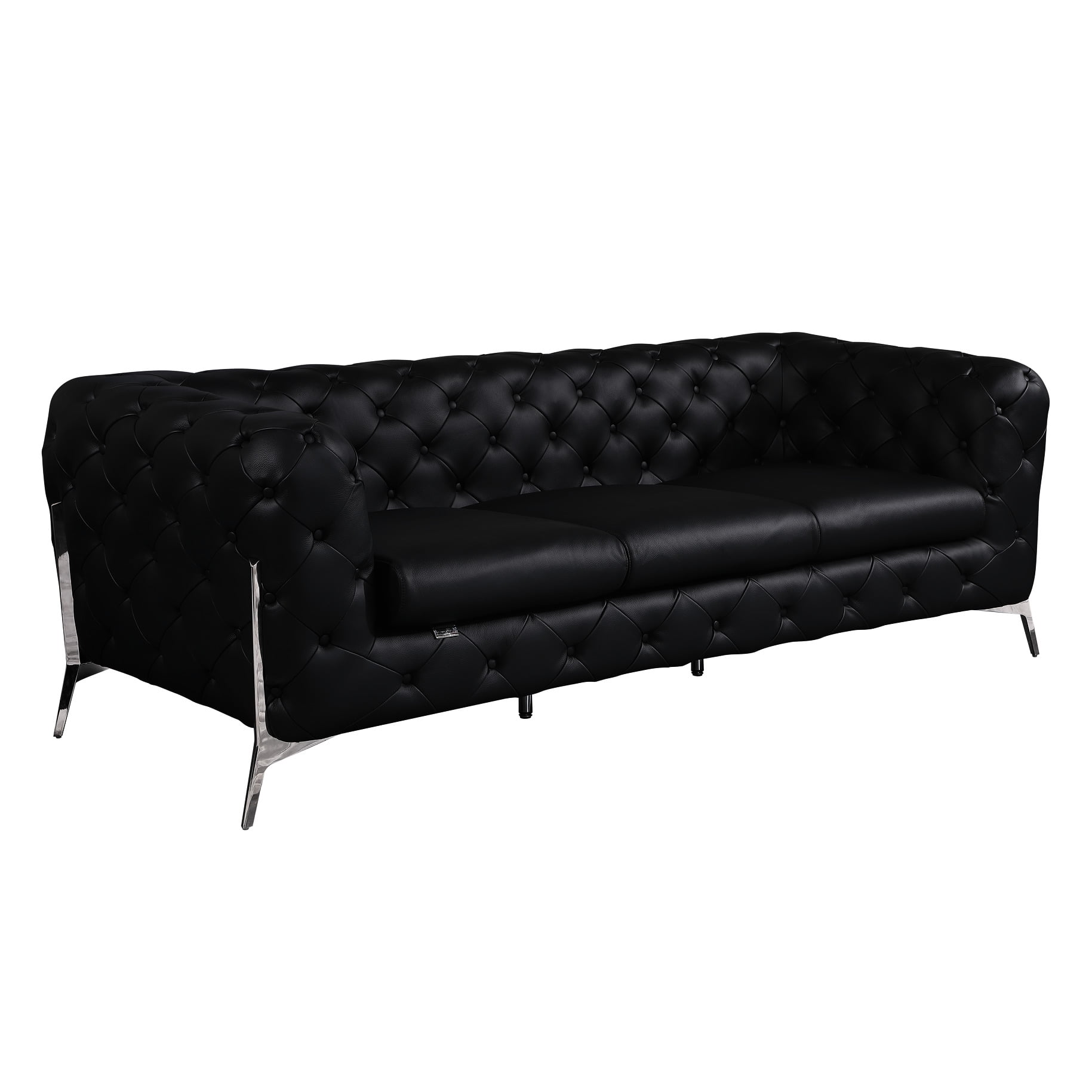Black Leather Power Recliner, Kiln-dried Hardwood And Reinforced Corner ...