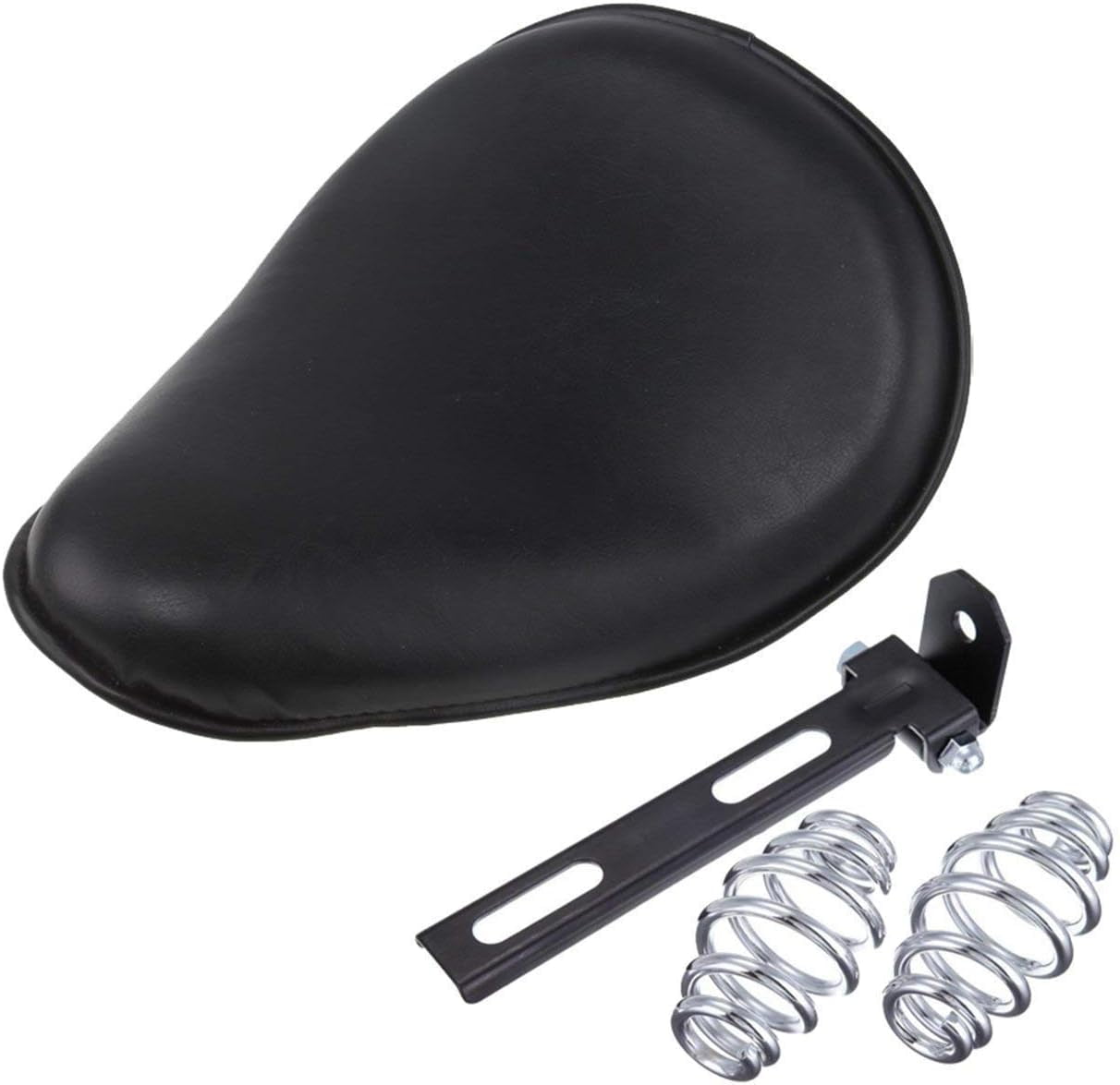 Black Leather Solo Seat 3" Spring Mounting Bracket Kit For Yamaha ...