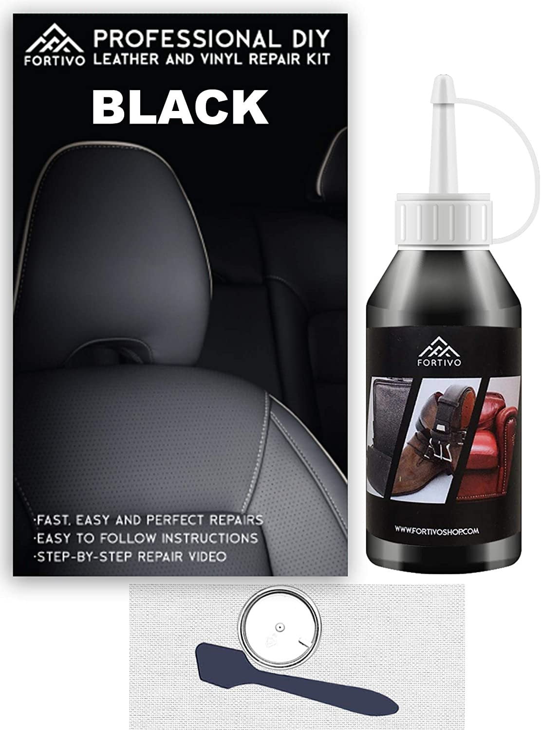 Walmart Leather & Vinyl Repair Kit - Furniture, Car Seats, Sofa, Jacket ...