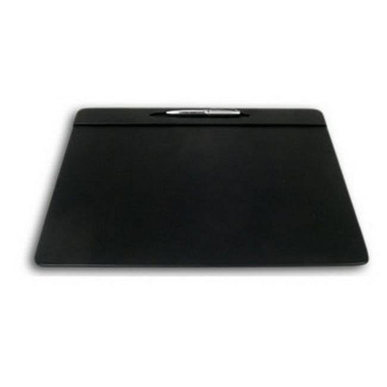 Black Leatherette 17 x 14 Top-Rail Conference Pad with Pen Well ...