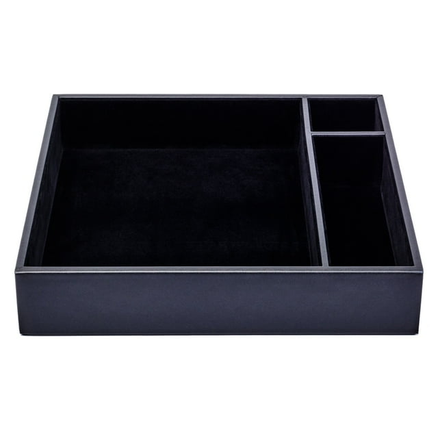 Black Leatherette Conference Room Organizer Tray - Walmart.com