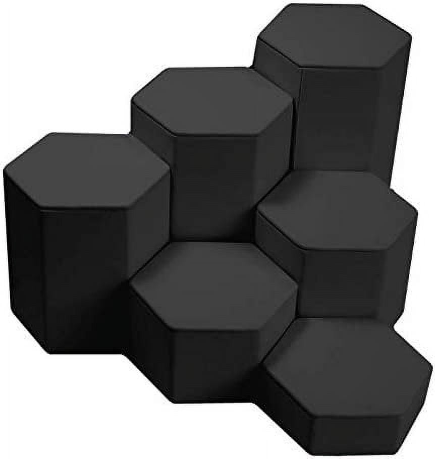 Black Leatherette Jewelry Display Riser Stand Pedestal for Accessories ...