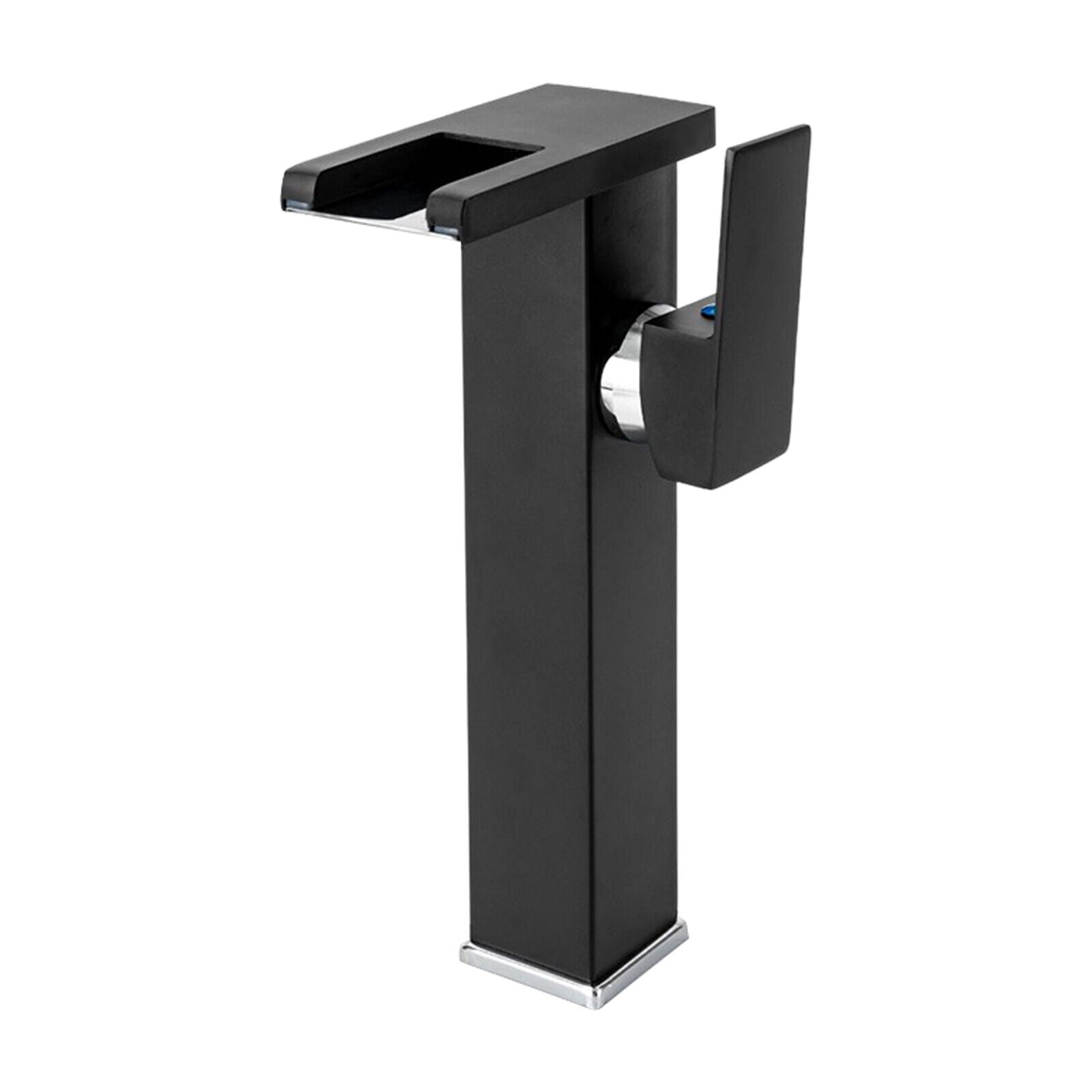 Stainless Steel Black LED Light Bathroom Vessel Faucet, Single Handle ...
