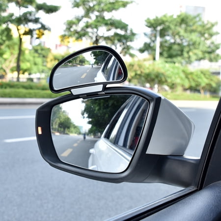Black-Left-Car Mirror 360 Degree Adjustable Wide Angle Side Rear ...