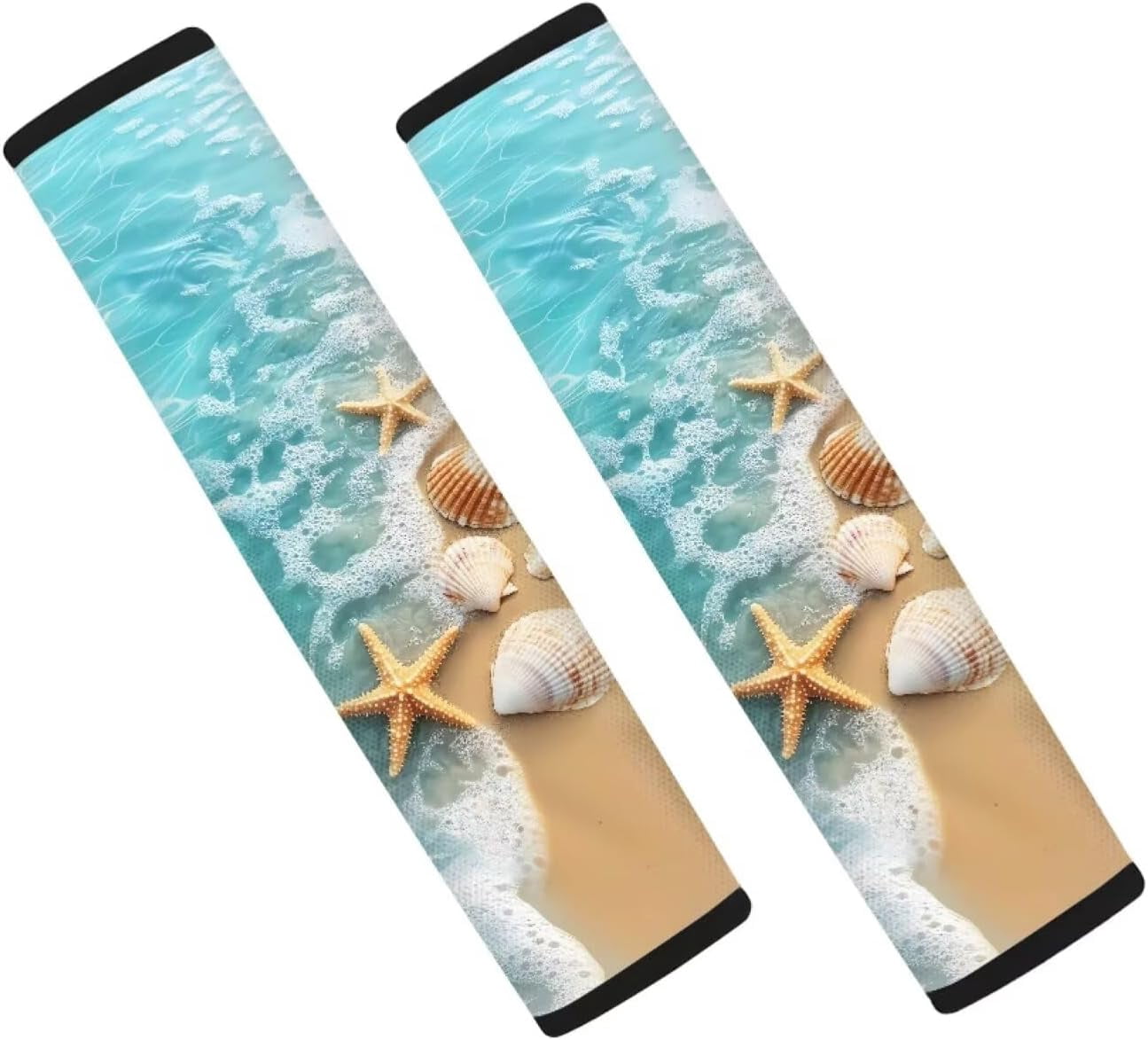 Black Leopard Print Car Seat Belt Cover Pad Set of 2,Soft Seatbelt ...