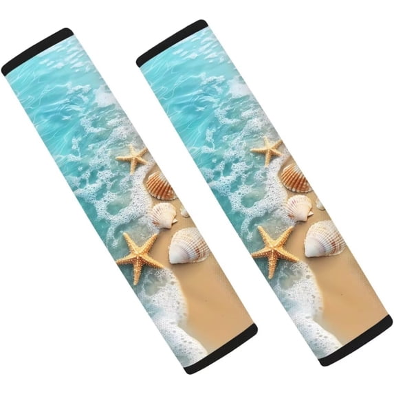 Black Leopard Print Car Seat Belt Cover Pad Set of 2,Soft Seatbelt ...