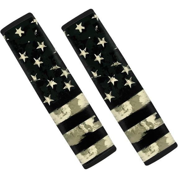 Black Leopard Print Car Seat Belt Cover Pad Set of 2,Soft Seatbelt ...