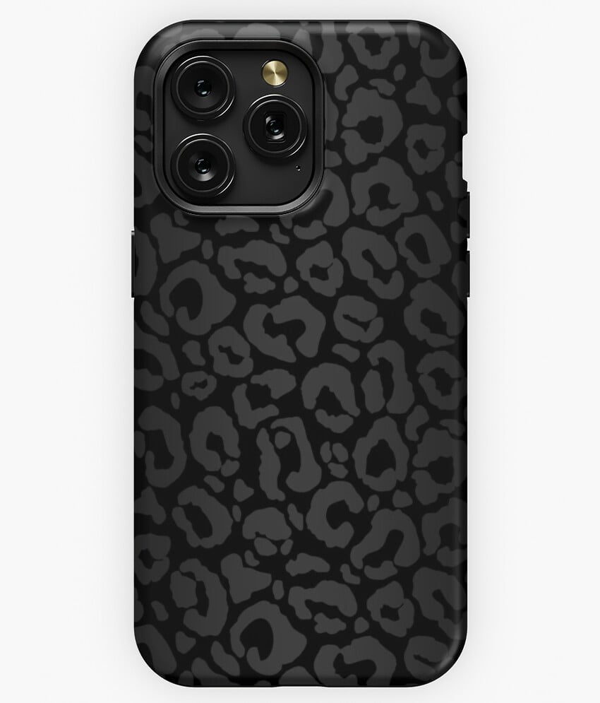 Black Leopard Print Cheetah Skin Animal Pattern A15458 Phone Case for ...
