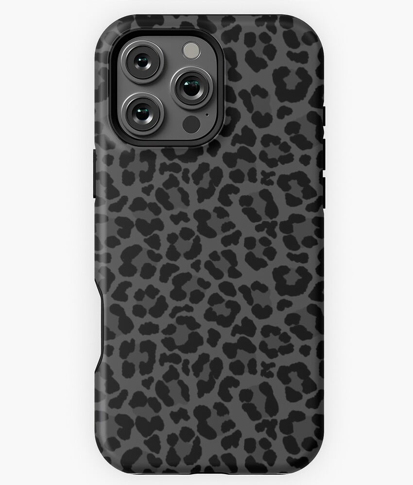 Black Leopard Print M15742 Phone case for iPhone 11 to 16 Pro Max ...