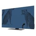 Black Leopard Prints TV Cover for 43 Inch Screen,Stretch Fabric ...