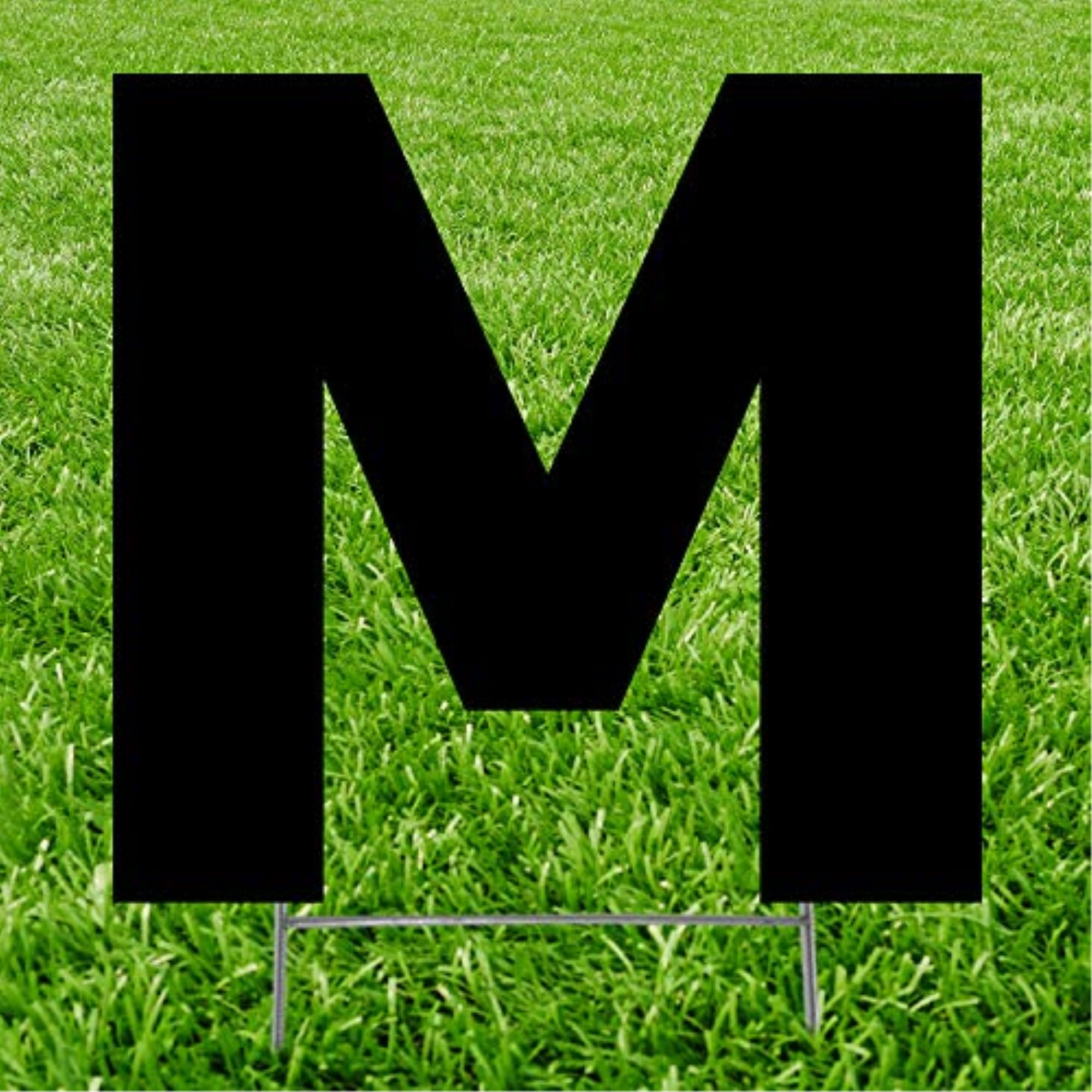 Black Letter M 20 inches tall - Walmart.com