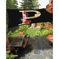 Black Letter P Flower Sun Shade Sail 8'X10' Watercolor Alphabet P Pink ...