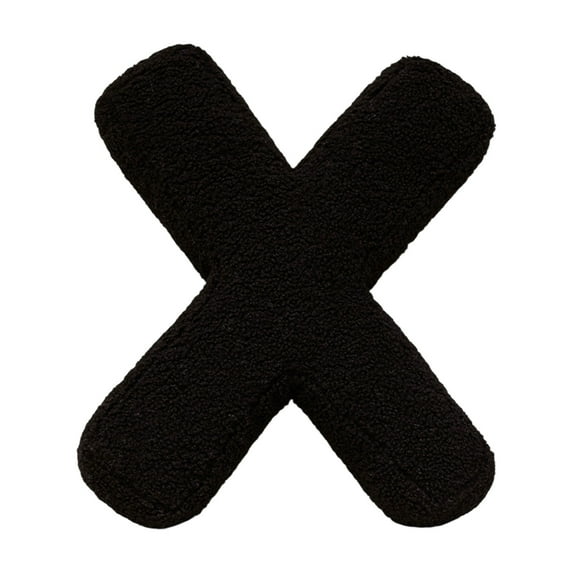 Black Letter Pillows, Cute Soft Initial Throw Cushion Letter Hugging ...