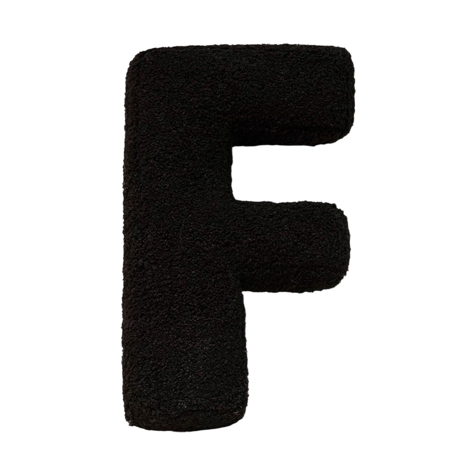 Black Letter Pillows, Cute Soft Initial Throw Cushion Letter Hugging ...