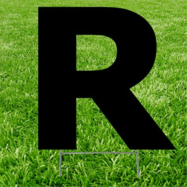 Black Letter R 20 inches tall - Walmart.com