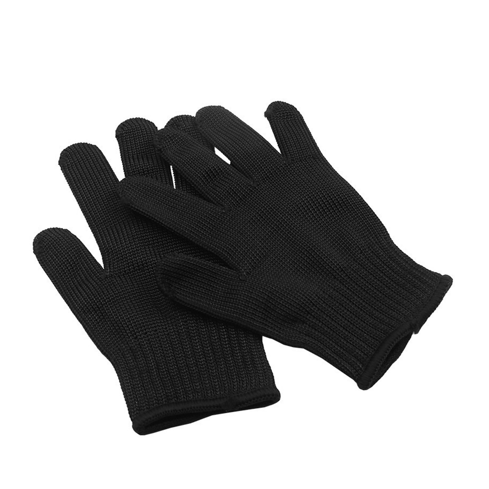 Black Level 5 Anti Cut Gloves Steel Wire Metal Mesh Safety Protection ...