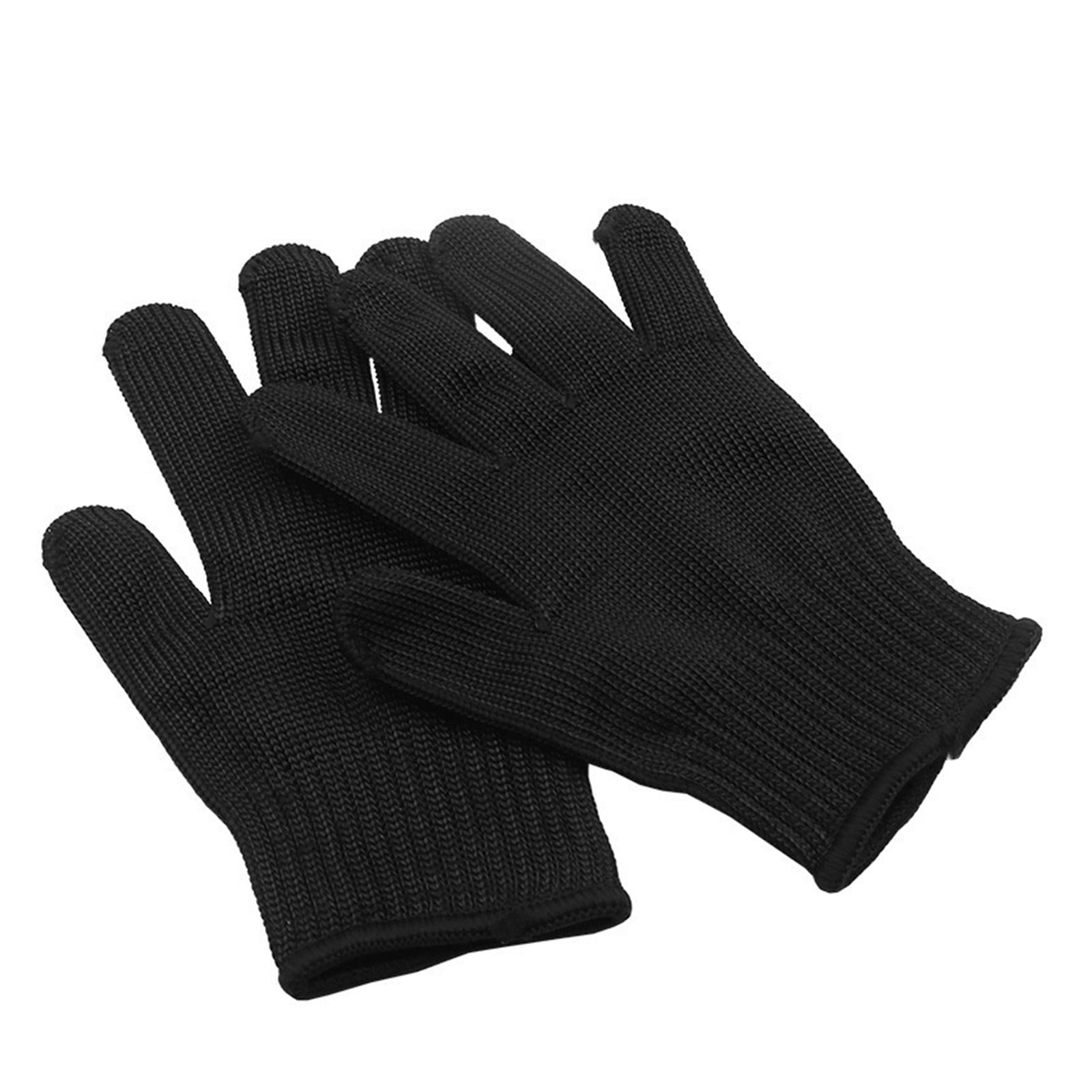 Black Level 5 Anti Cut Gloves Steel Wire Metal Mesh Safety Protection ...