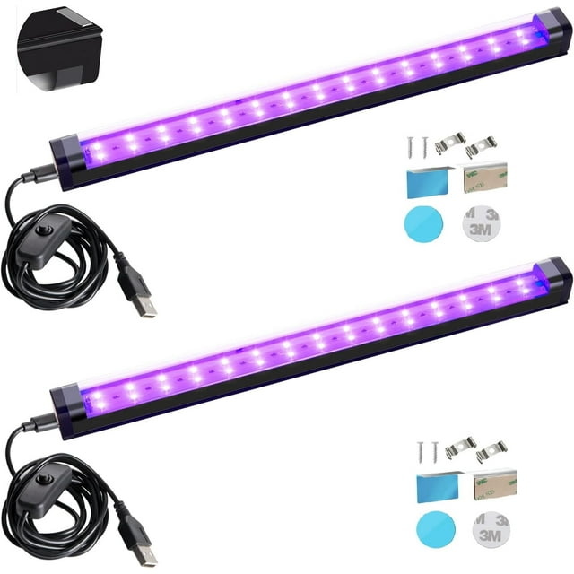 Black Light Bar 10W 1ft LED Blacklight for Fluorescent Tapestry Poster ...