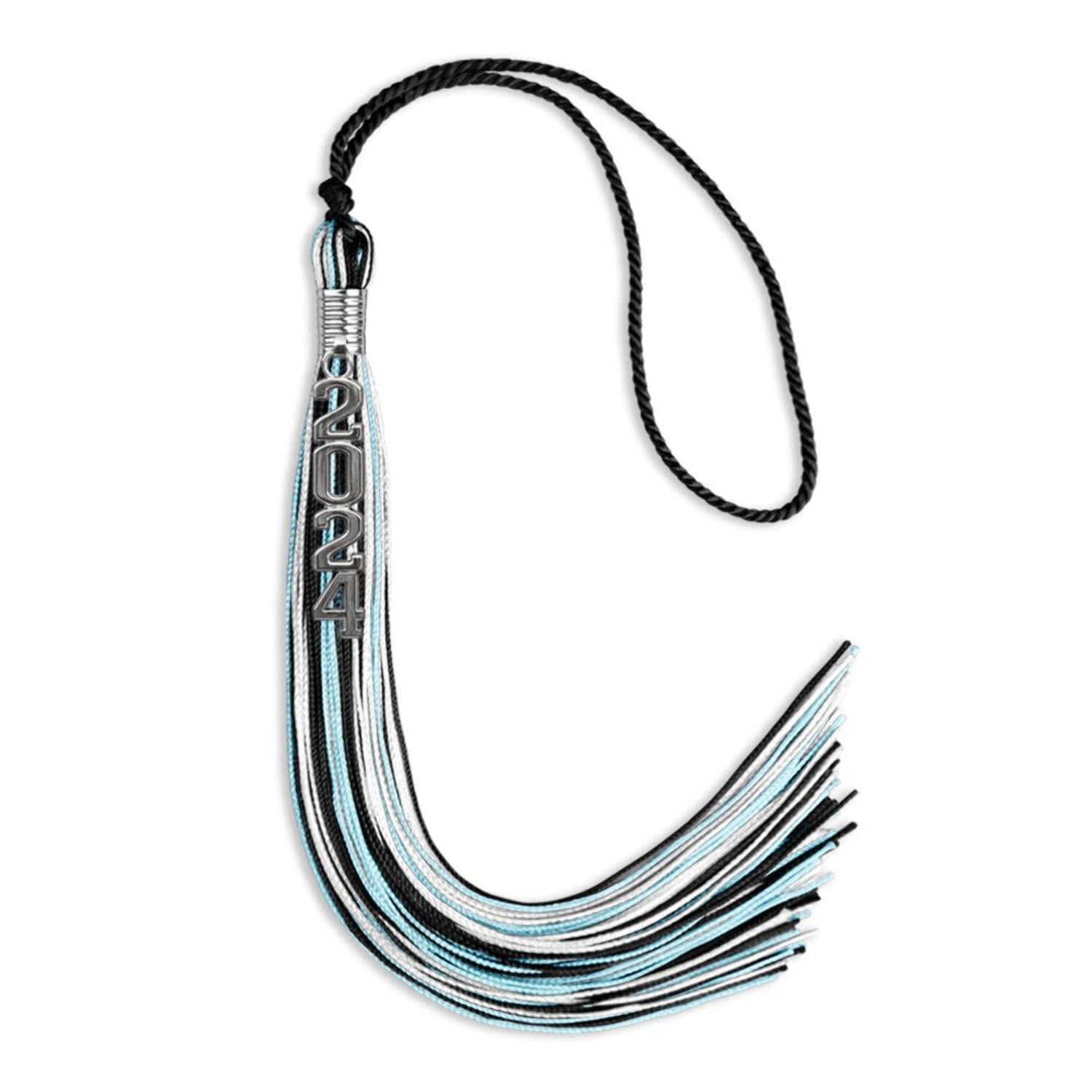 Endea Graduation Black/Light Blue/White Mixed Color Graduation Tassel ...