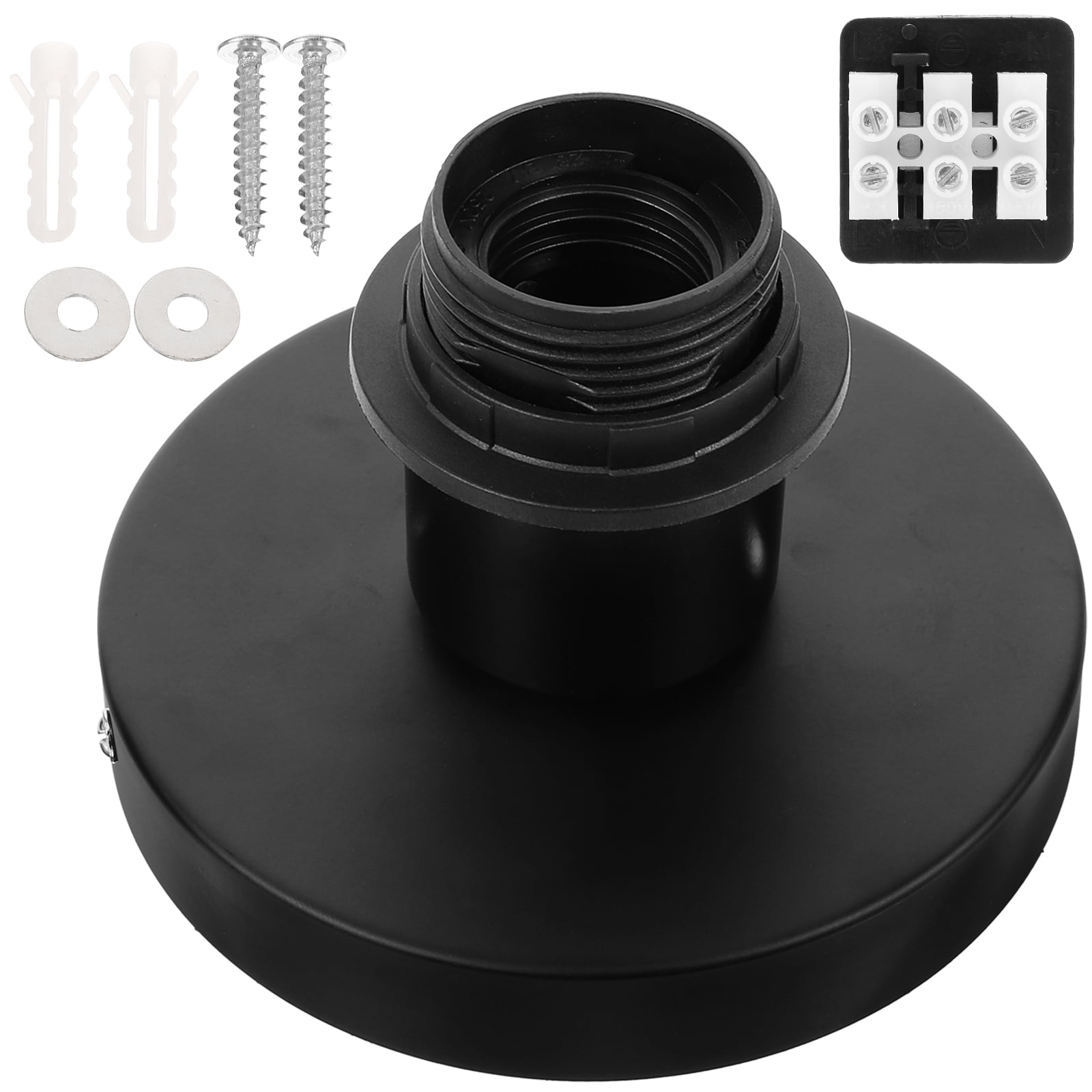 Black Light Bulbs Socket European Standard E27 Ceiling Sockets for ...