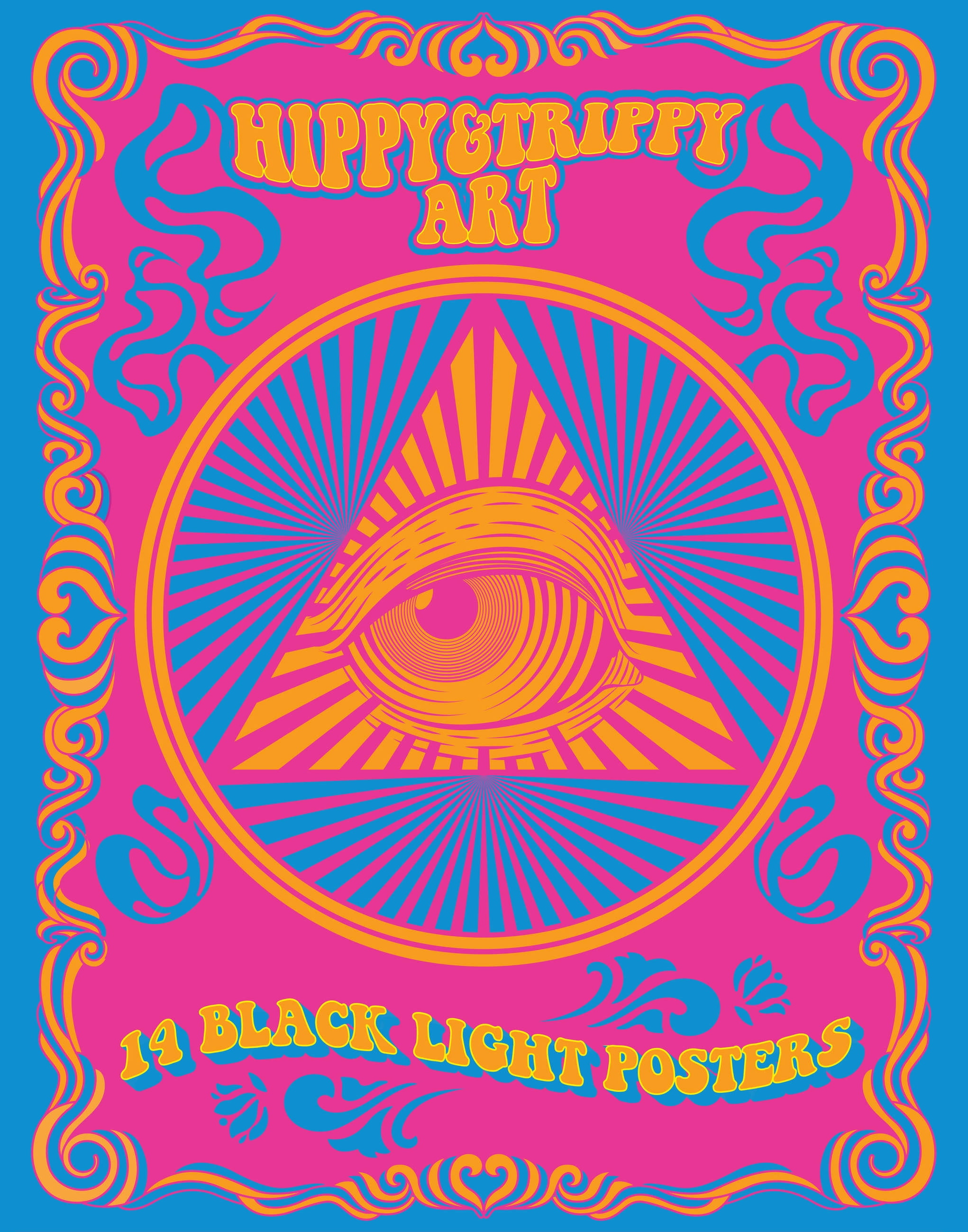 Black Light Poster Book: Hippy & Trippy Art : 14 Black Light Posters ...