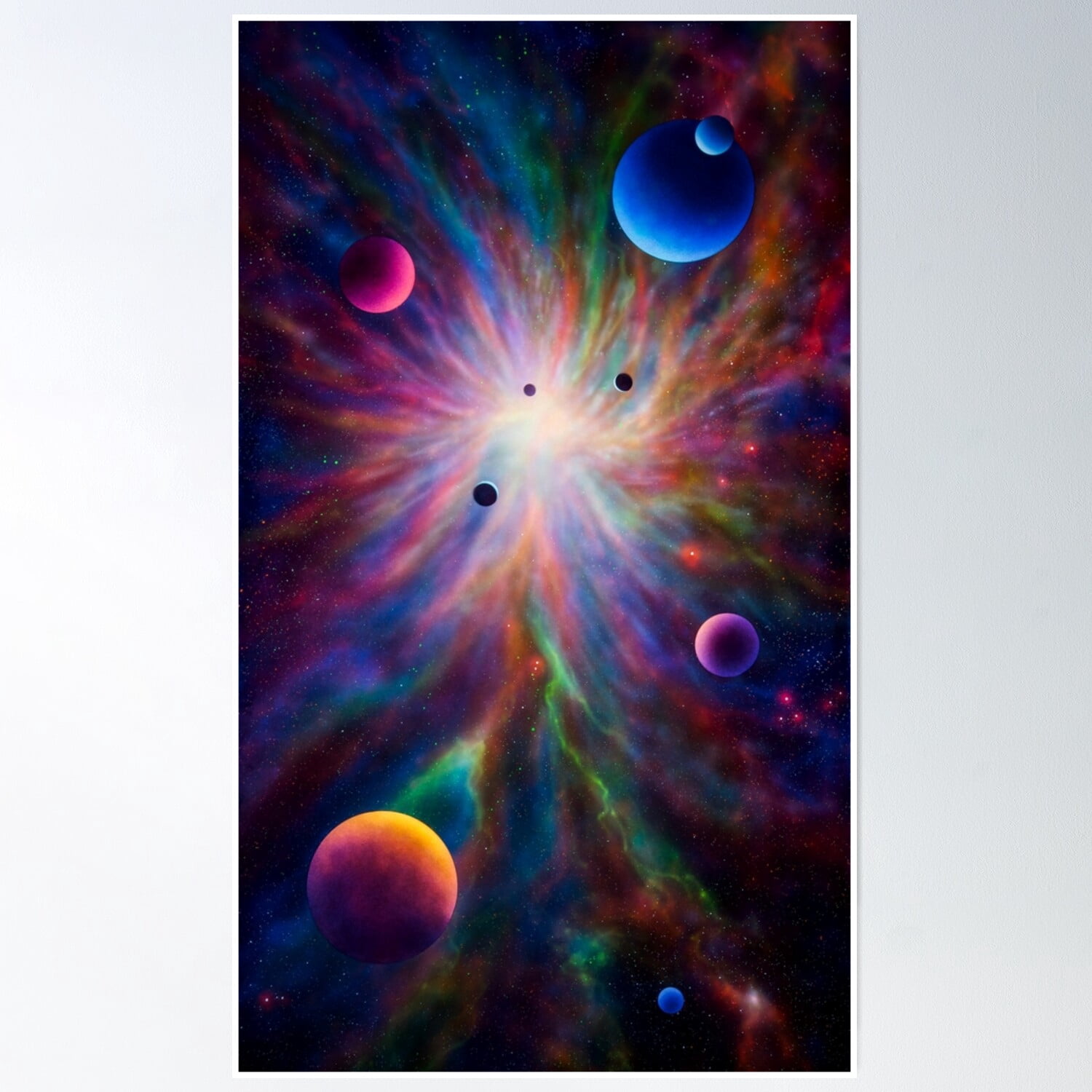 Black Light Space Painting Sb-01 Poster Wall Art Modern Wall Decor Wall ...