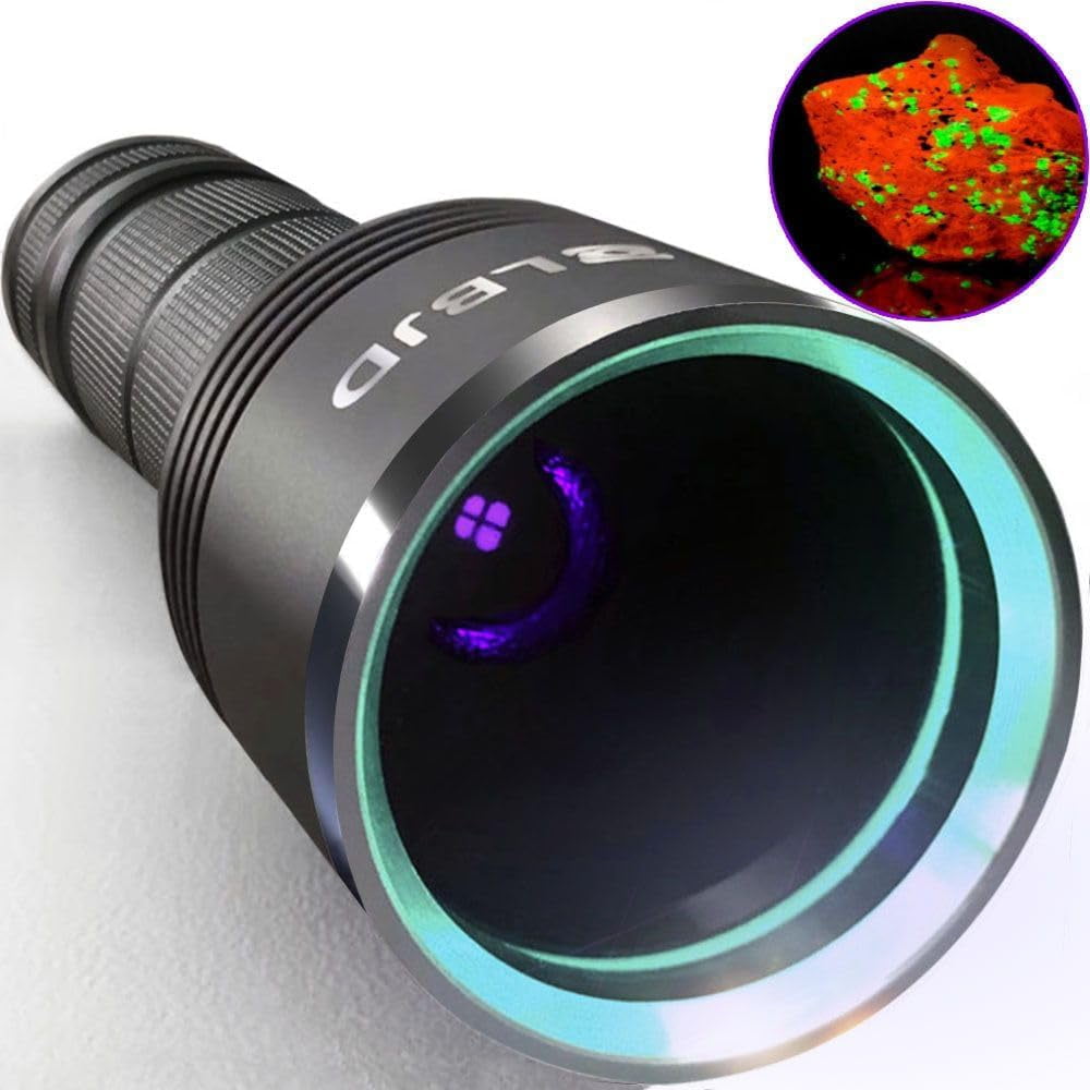 Black Light UV Flashlight, 365NM Rechargeable Flashlights with Filtered ...