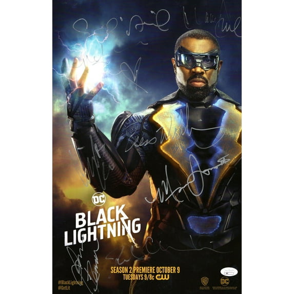 Black Lightning Cast Signed 11X17 Poster 9 Autos Williams Jones III ...