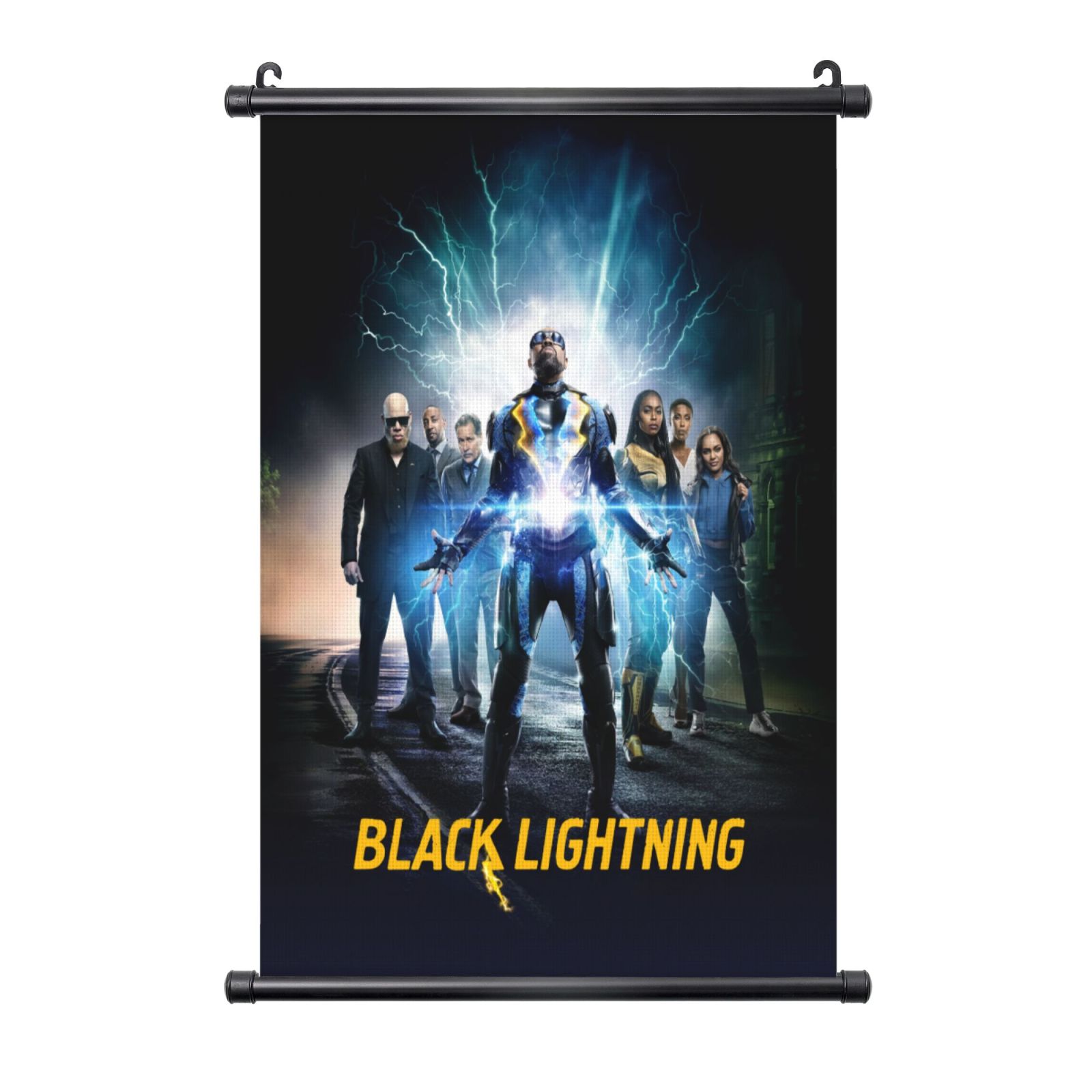 Black Lightning Posters Wall Hanging Black Plastic Shaft Poster Home ...
