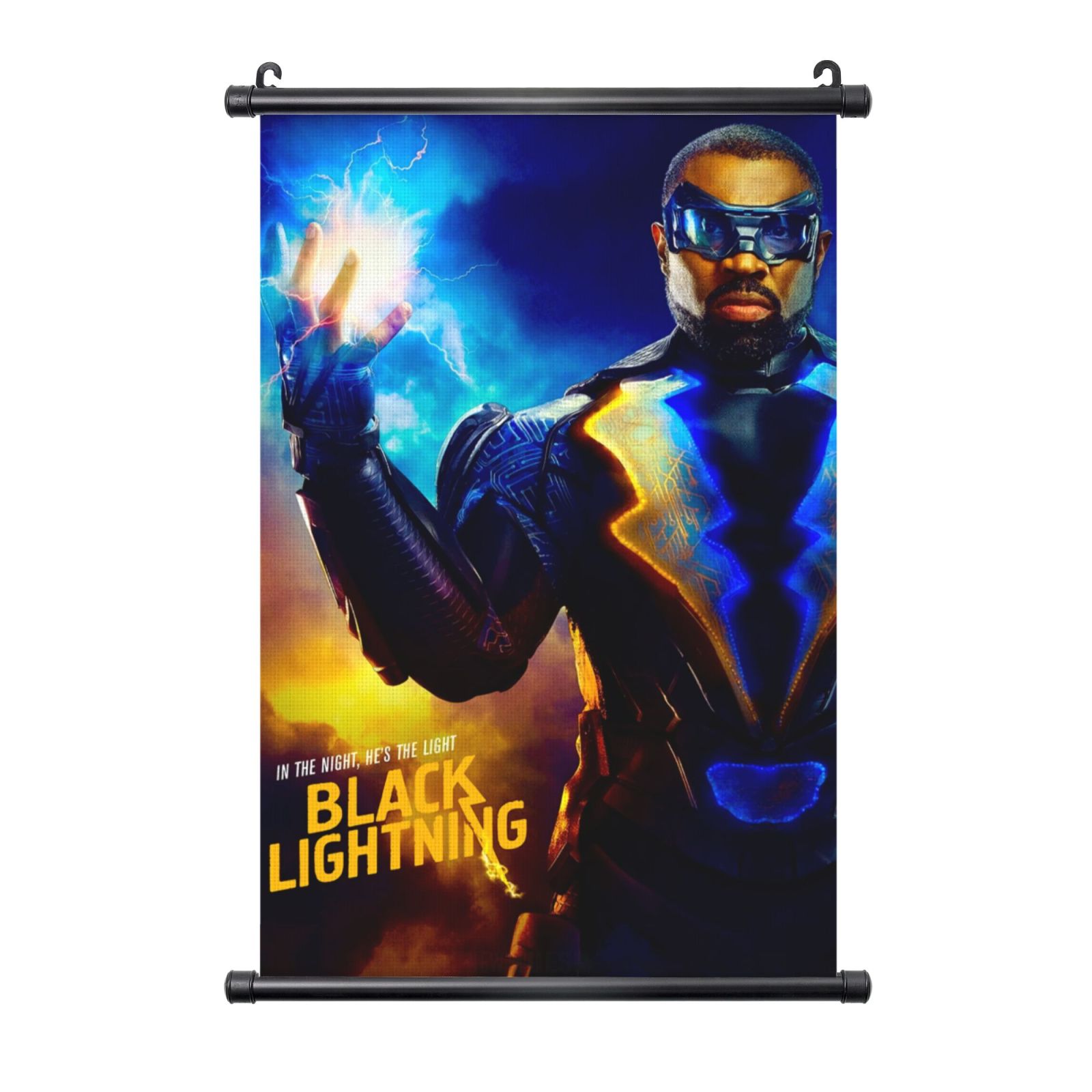 Black Lightning Posters Wall Hanging Black Plastic Shaft Poster Home ...