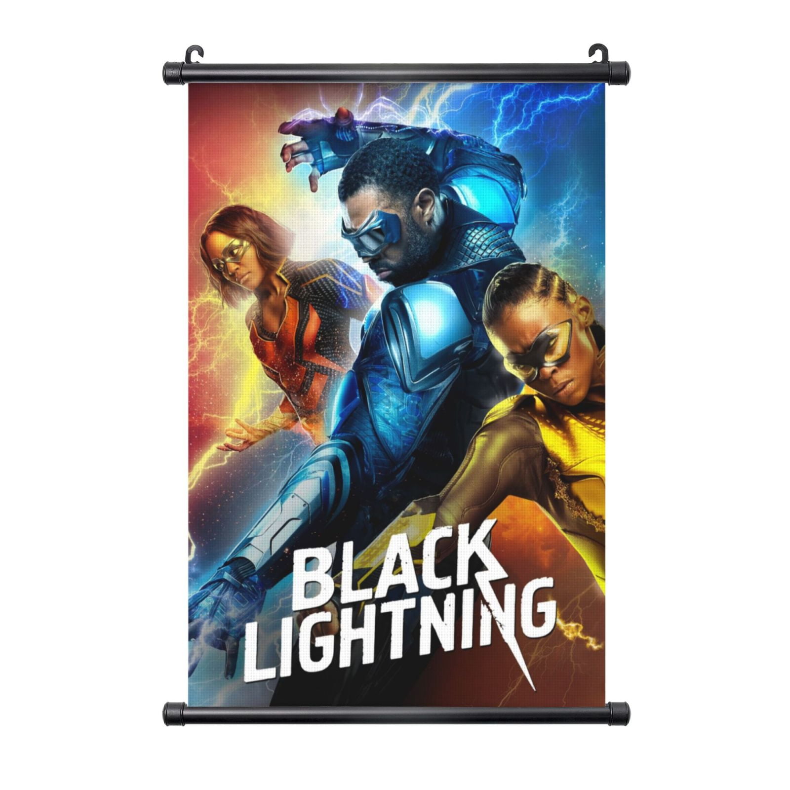 Black Lightning Posters Wall Hanging Black Plastic Shaft Poster Home ...