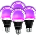 Black Lights Bulbs, 6W A19 E26 Bulb,Wavelength Level 385-400nm,UV LED ...