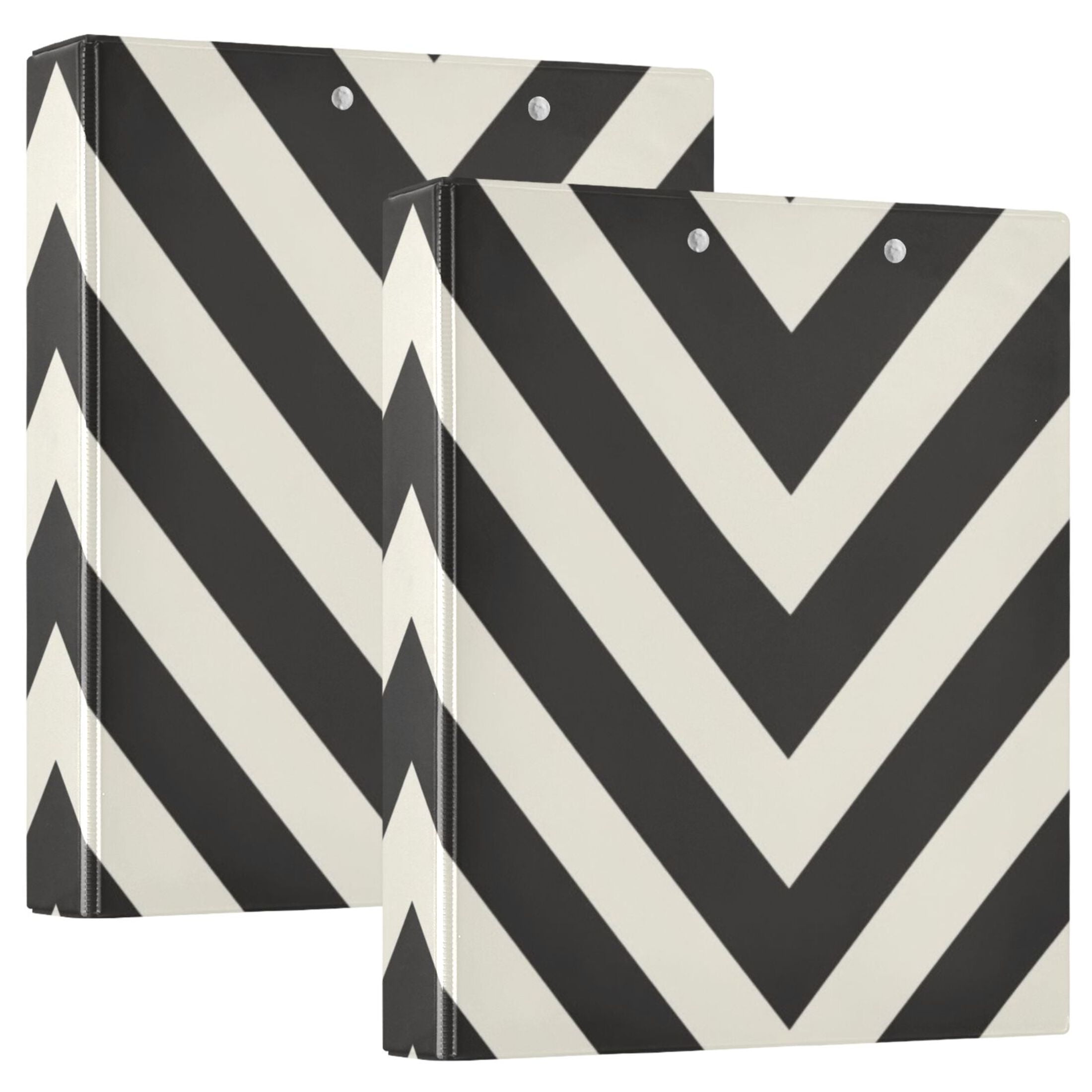 Black Line 3 Ring Binders 1.5 inch Hardcover File Folders with Interior ...