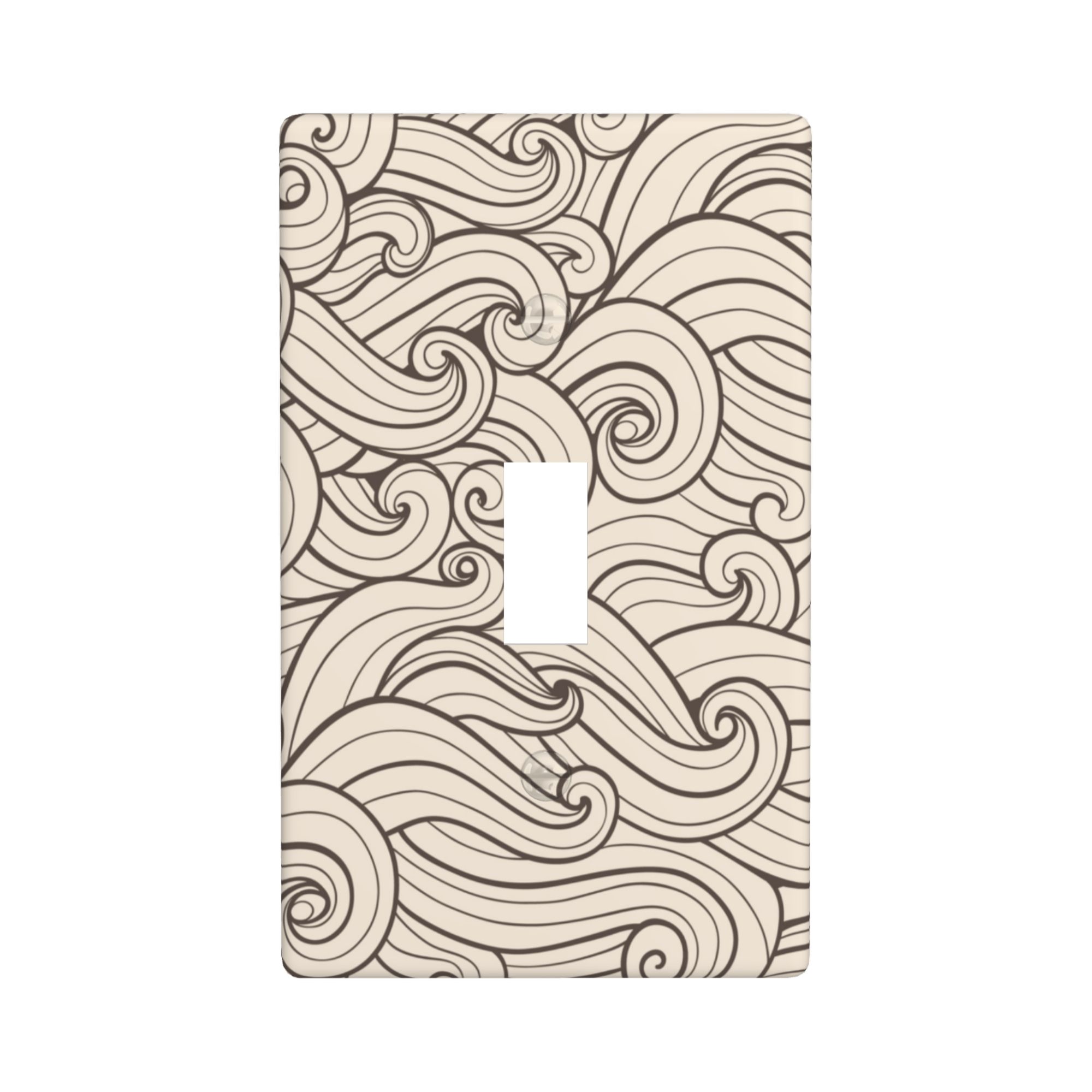 Black Line Spray Background Single Toggle Light Switch Plate Decorative ...