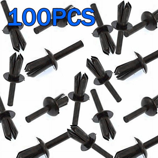 Black Liner Rivet Expanding Clip for BMW E12 E28 E30 E34 E36 E39 E46 ...