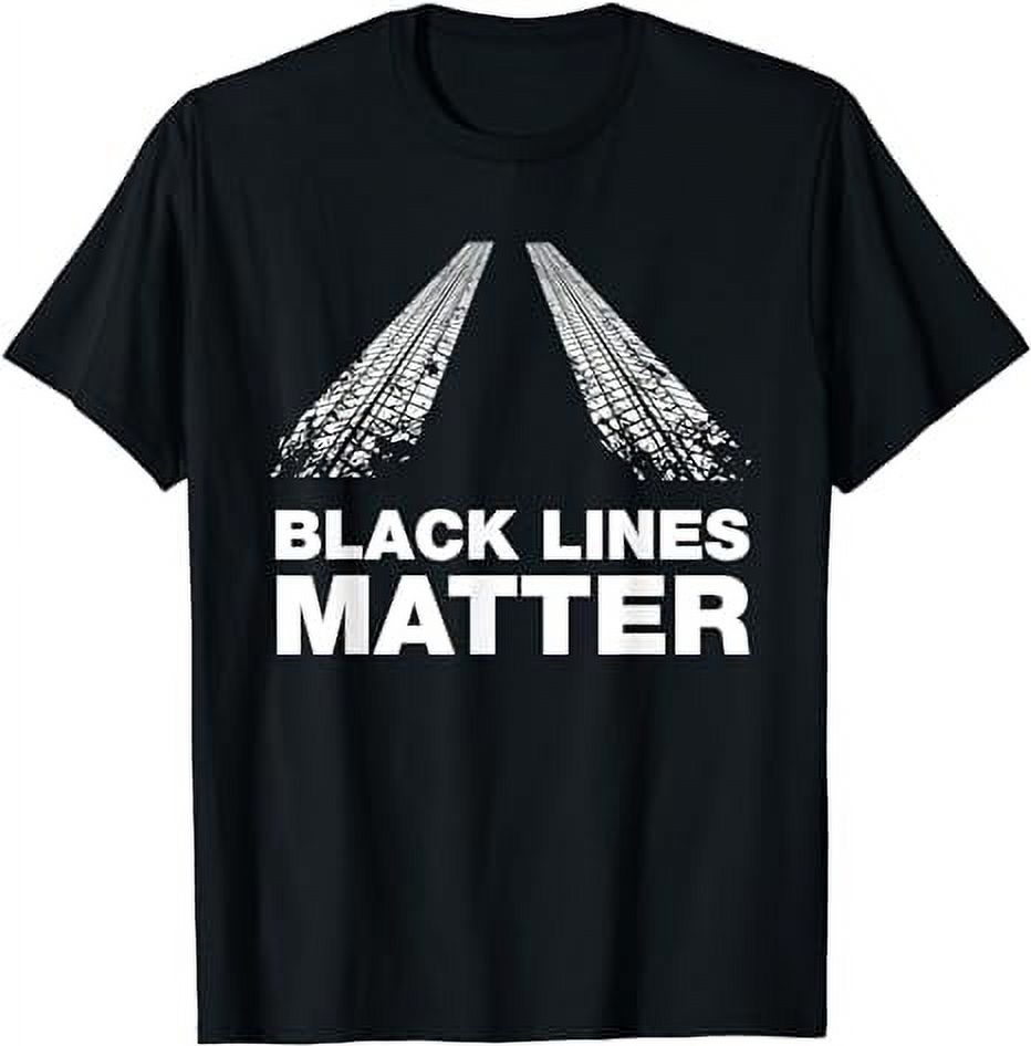 Black Lines Matter. Funny Car Pun Skids T-Shirt - Walmart.com
