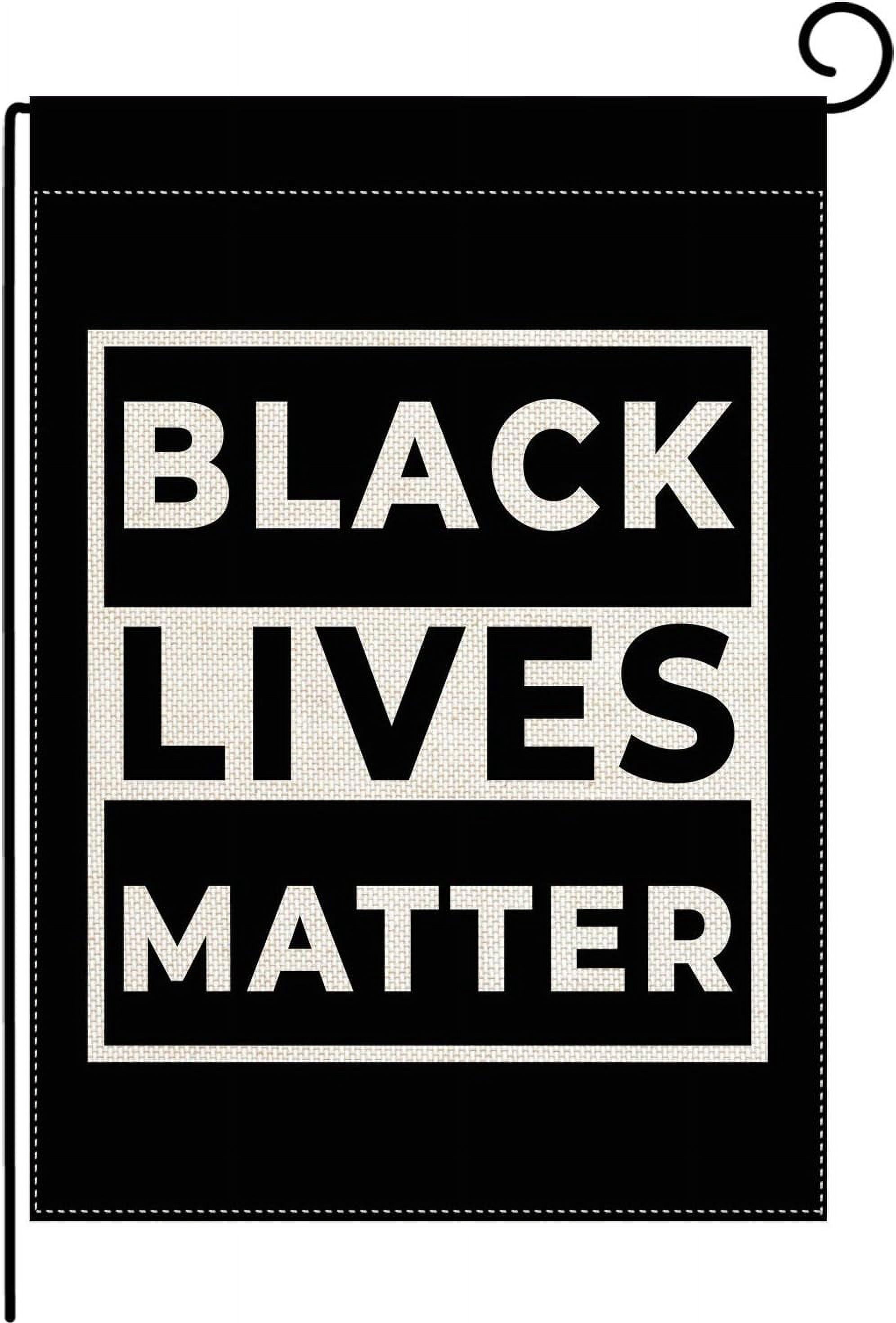 Black Lives Matter BLM Garden Double Sided Flag Yard Outdoor Decoration ...
