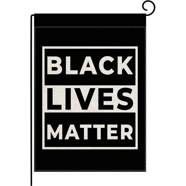 Black Lives Matter BLM Garden Double Sided Flag Yard Outdoor Decoration ...