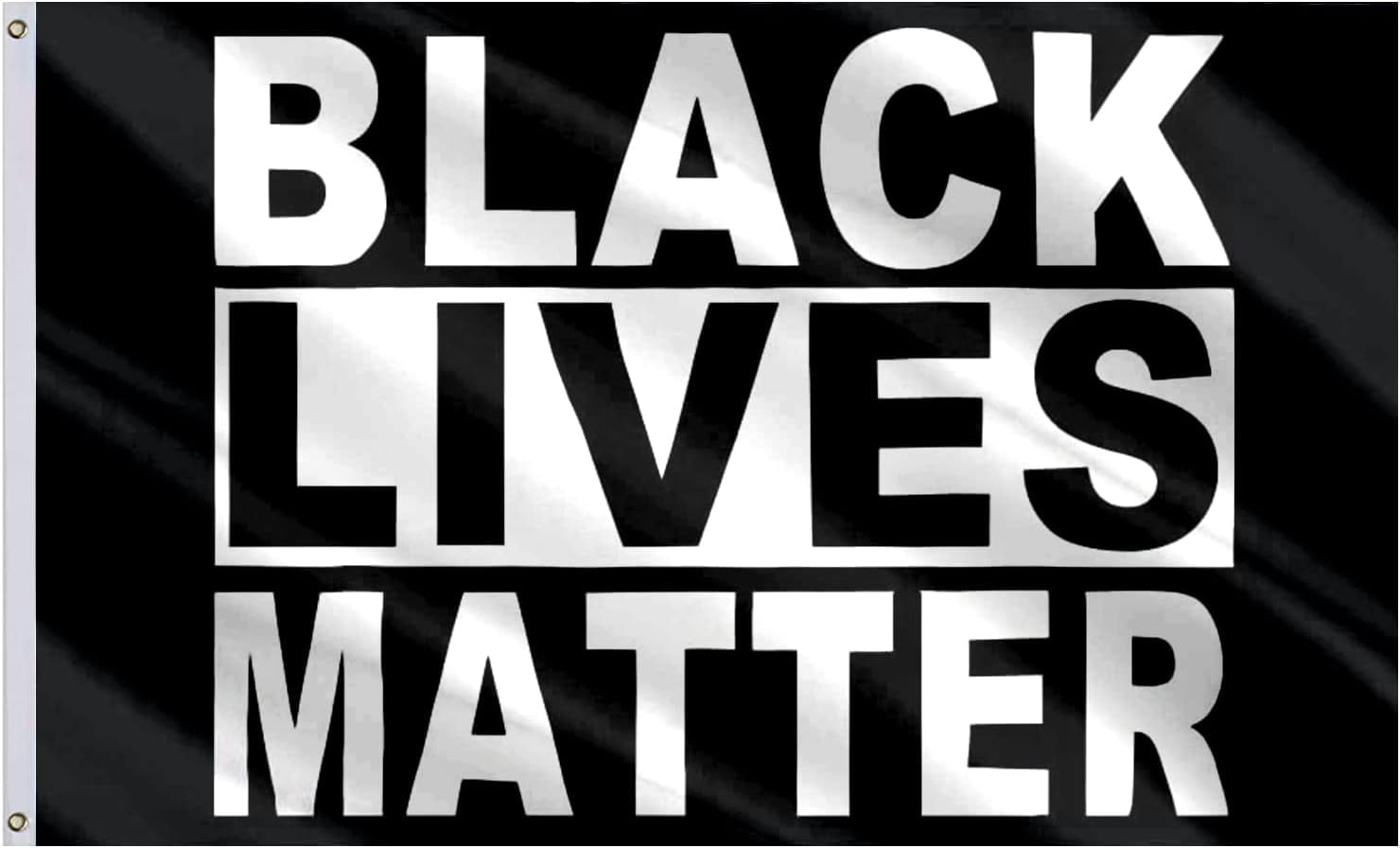 Black Lives Matter Flag 2X3 ft - BLM Flag - Double Stitched- Polyester ...