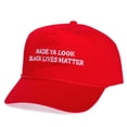 Black Lives Matter Funny Hat BLM Humor Rude Red Embroidered Baseball ...