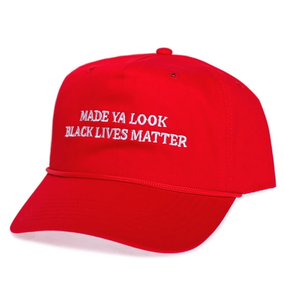 Black Lives Matter Funny Hat BLM Humor Rude Red Embroidered Baseball ...