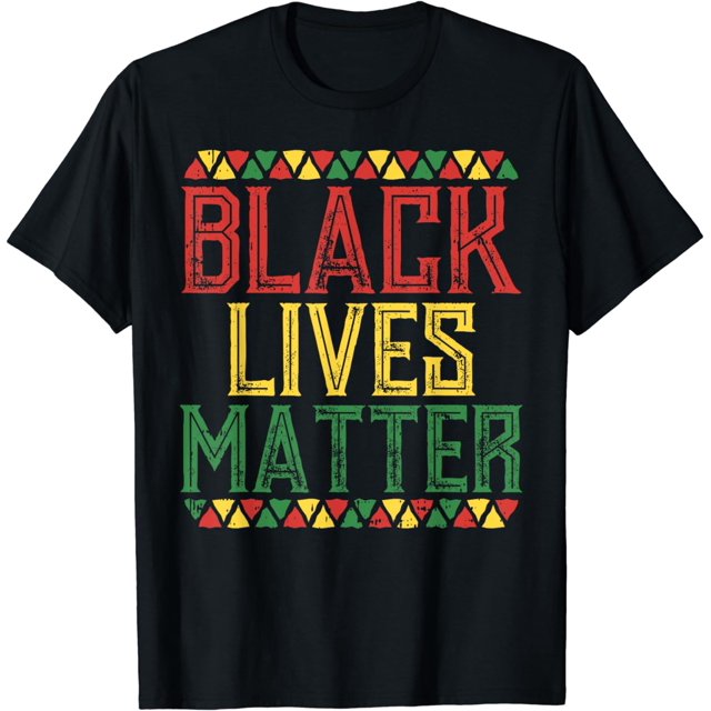 Black Lives Matter Kente African Pride Protest BLM Equality T-Shirt ...